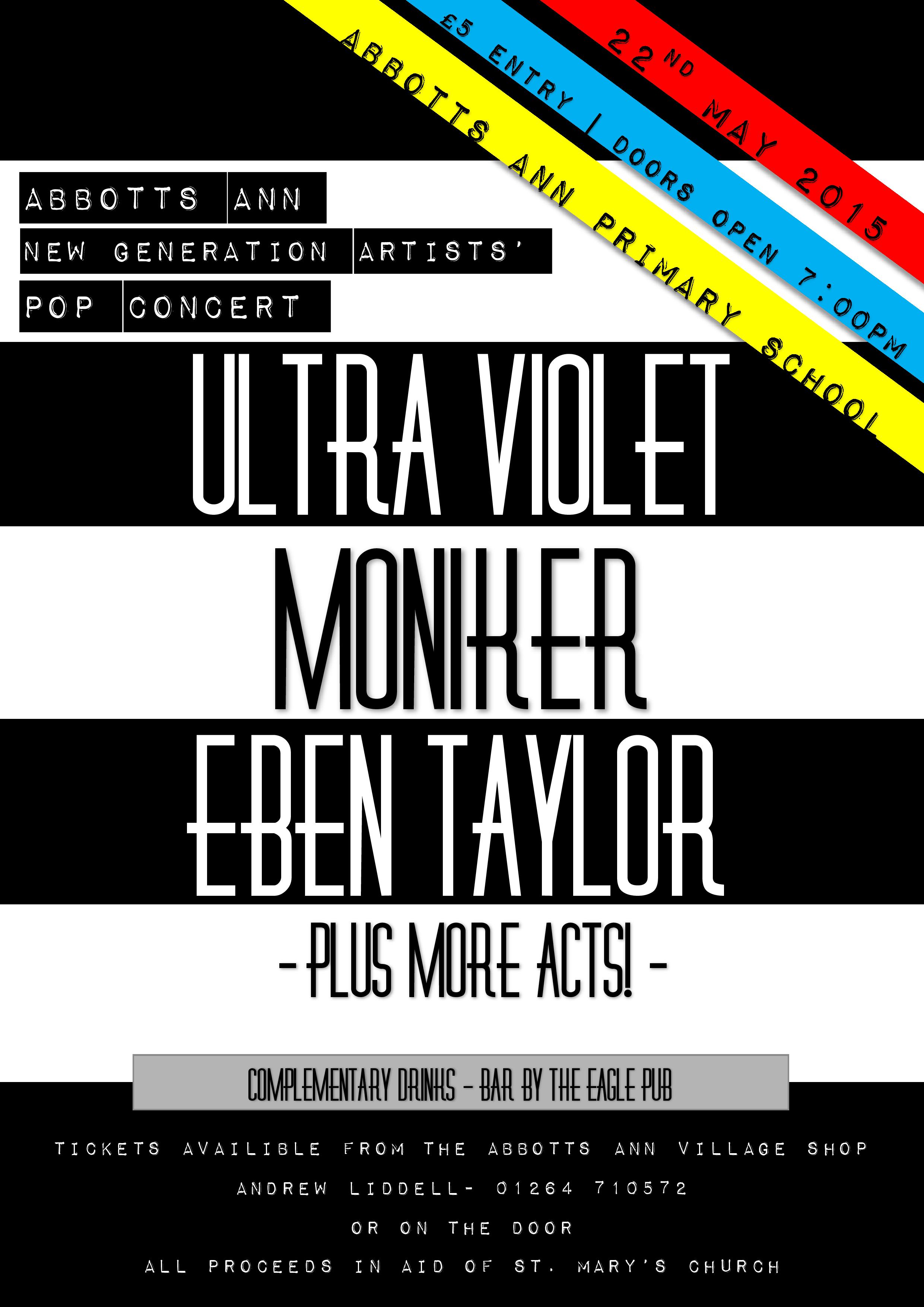 Pop Concert Poster – Abbotts Ann